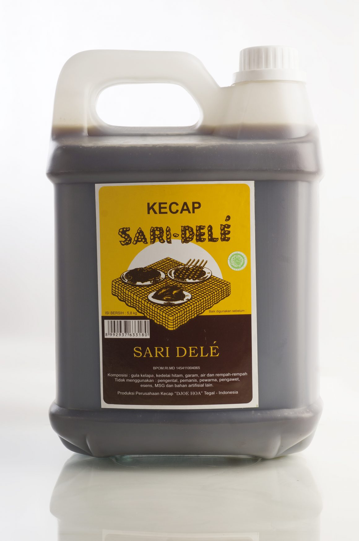 Kecap Manis cap Sari Dele Kuning Jerigen 5,8kg - Kecap Djoe Hoa